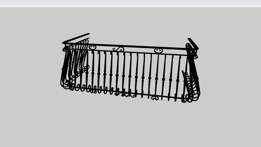 Balcony railing | 3D Warehouse