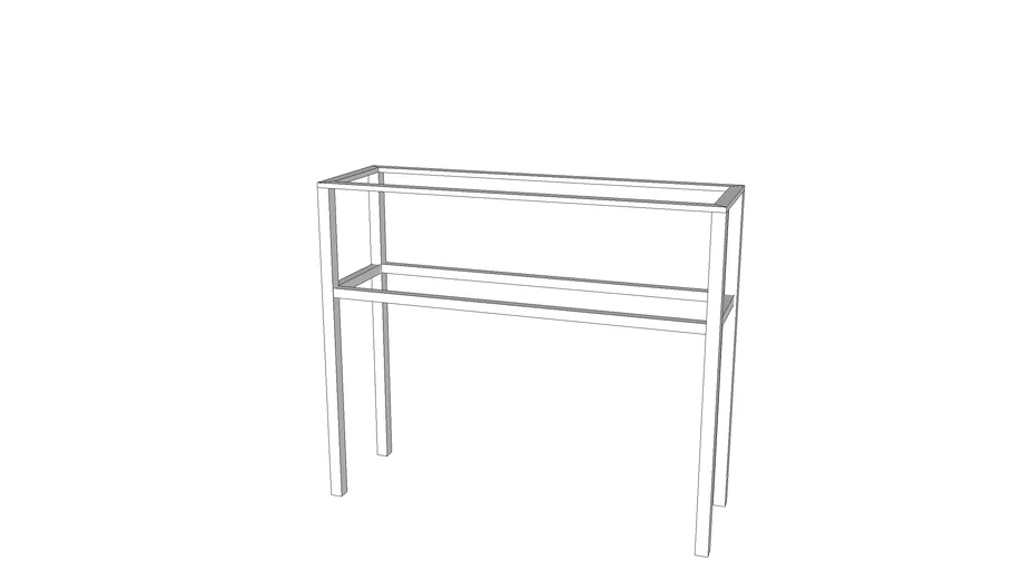 Rectangular Console Table Frame | 3D Warehouse