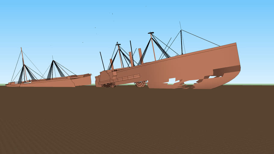 SS GREAT EASTERN WRECKAGE | 3D Warehouse