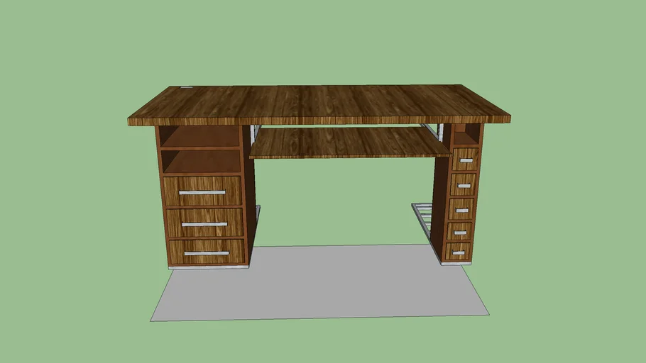 Wood Desk | 3D Warehouse