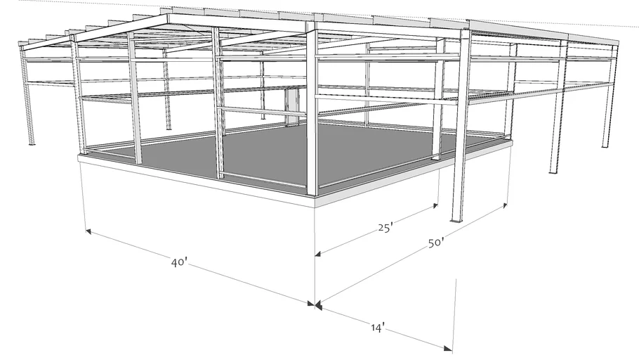 Metal building | 3D Warehouse