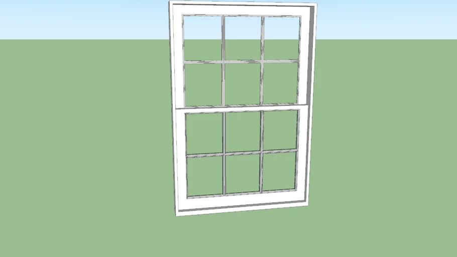 double hung 6 over 6 window 37.75'x 55.75' | 3D Warehouse