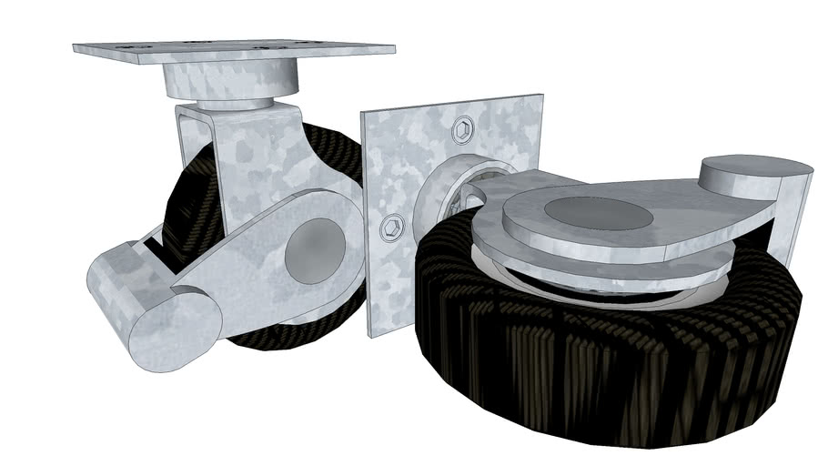 Cabinet Castor - Wheel - High Detail | 3D Warehouse