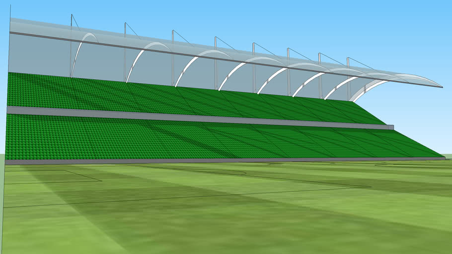Green seated 2 tier stand | 3D Warehouse
