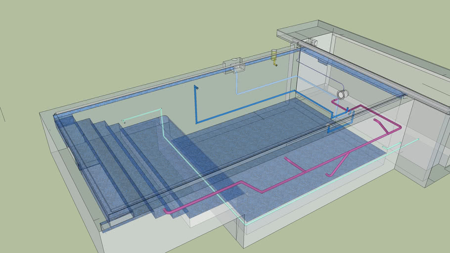 swimming pool pipe work | 3D Warehouse