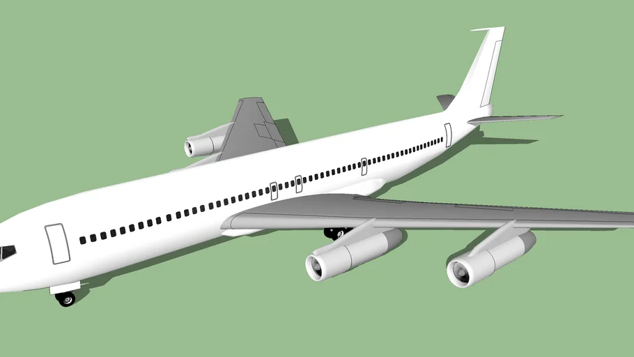 Template - Boeing 707-320B Adv/(V)C-137C Stratoliner | 3D Warehouse