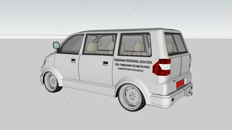 Mobil Operasional Desa - Suzuki APV | 3D Warehouse