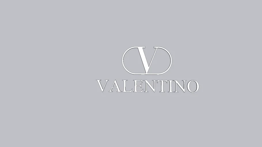 Valentino Brand Logo Valentino Garavani Blue VLogo Signature Card