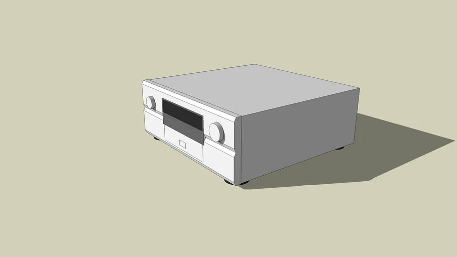 AV Receiver Denon AVR-4306 silver | 3D Warehouse