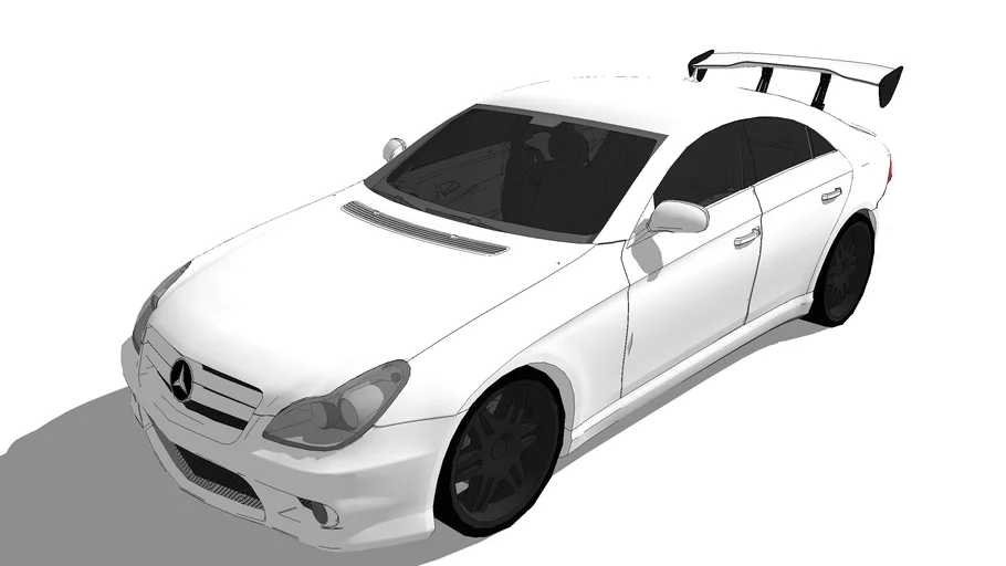 Mercedes-Benz CLS 63 AMG WITH SPOILER | 3D Warehouse