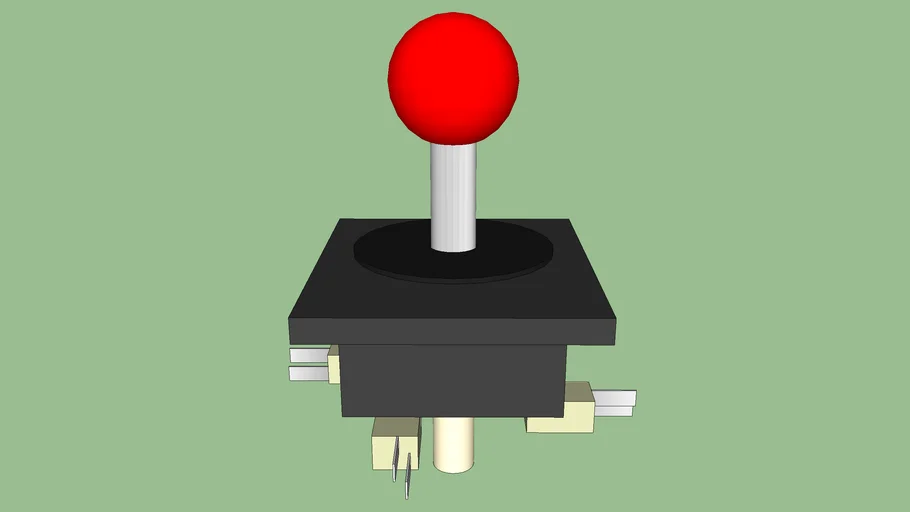 GGG Dominux8 leaf-switch Arcade Joystick | 3D Warehouse