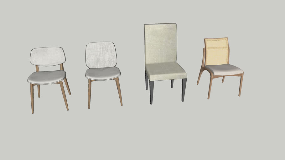 Cadeiras estofadas | 3D Warehouse