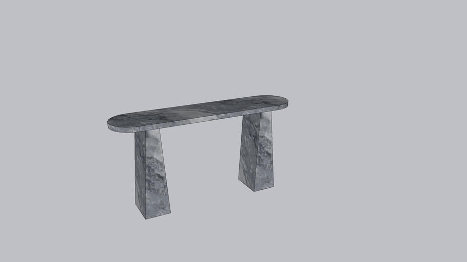CB2-Console Table-Tria-Grey Marble | 3D Warehouse
