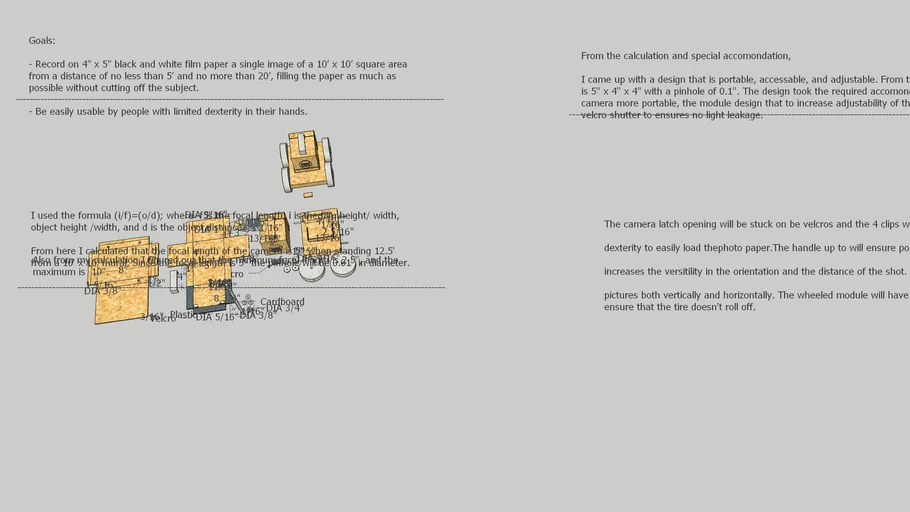 Pinhole Camera Design- Nguyen Le RISD Portfolio | 3D Warehouse