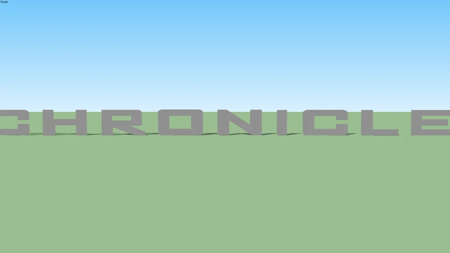 CHRONICLE 2012 movie logo | 3D Warehouse