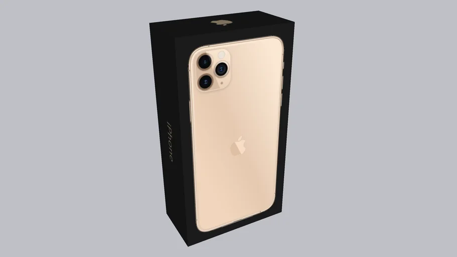 Apple iPhone 11 Pro Max Gold Box | 3D Warehouse