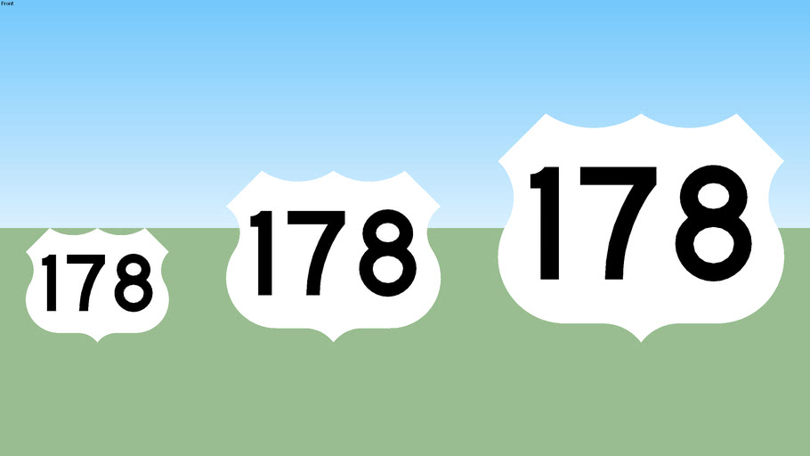 U.S. 178 Sign | 3D Warehouse