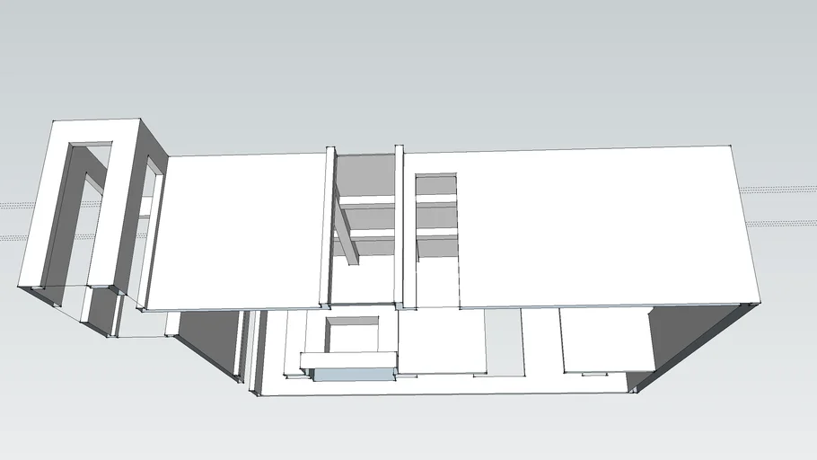 dual center beam ceiling | 3D Warehouse