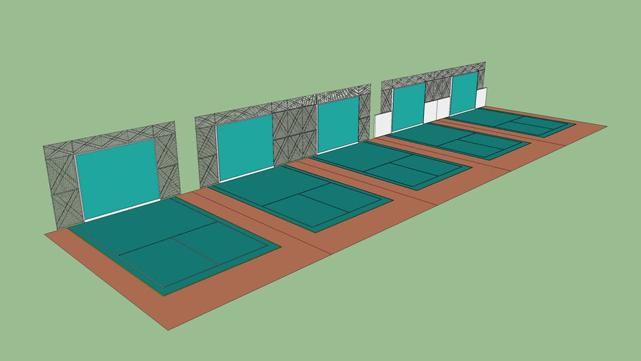 CANCHA DE PALETA FRONTON | 3D Warehouse