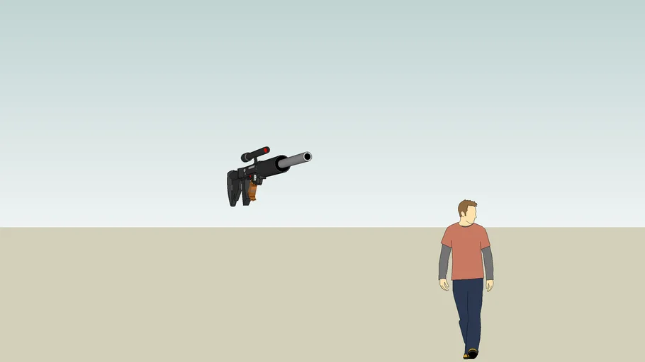 7.62mm Silenced Sniper Rifle | 3D Warehouse