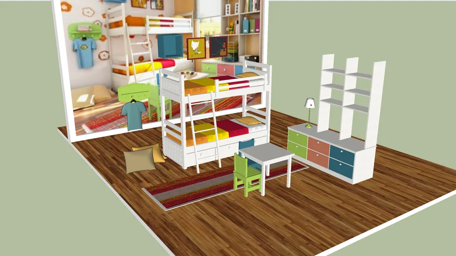 Quarto Infantil (Kids bedroom) | 3D Warehouse
