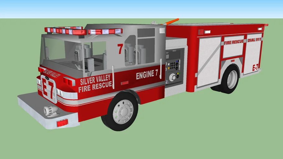 SILVER VALLEY FIRE RESCUE ENGINE 7 | 3D Warehouse