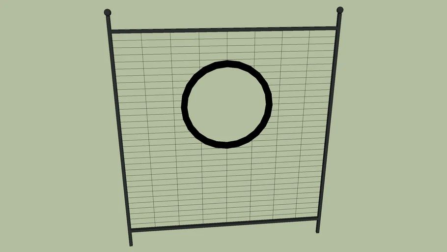 IRON TRELLIS WITH MOON GATE | 3D Warehouse