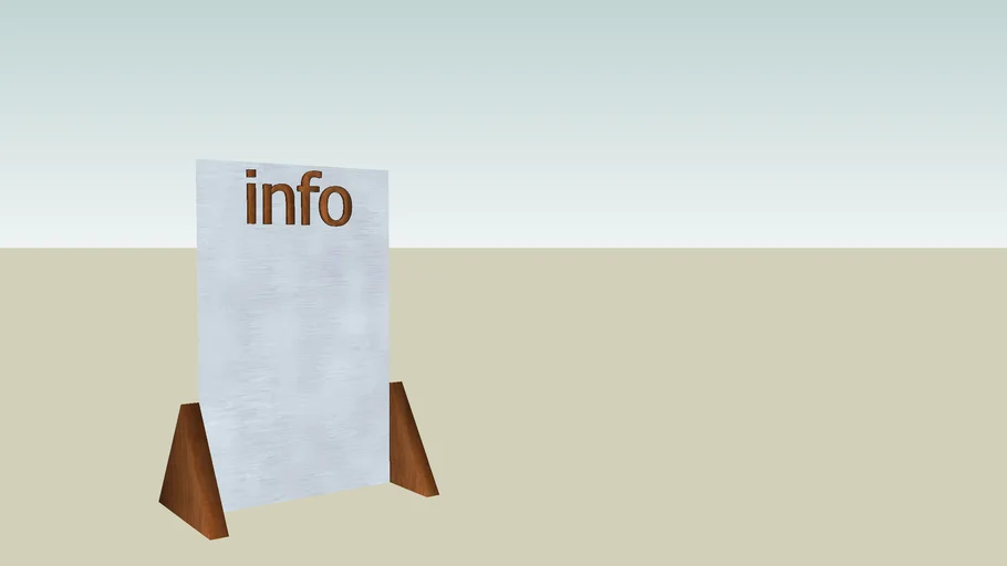 information sign for zoo's | 3D Warehouse