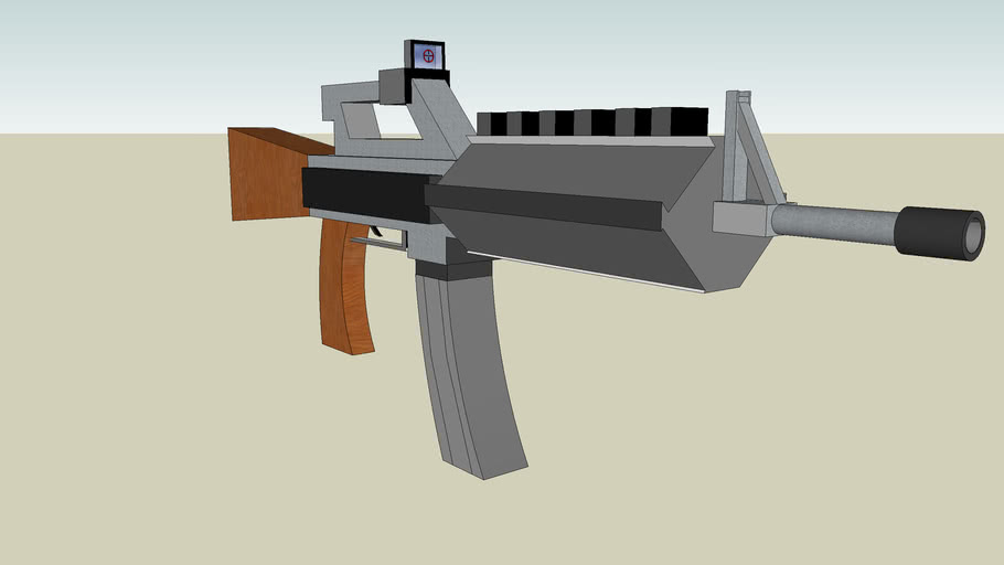 metralleta con mirilla de punto rojo por FLY | 3D Warehouse