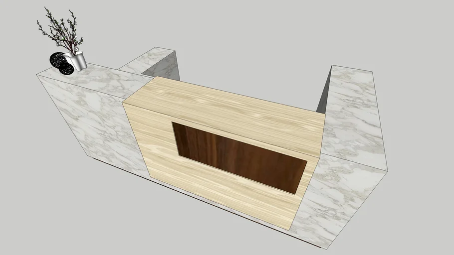 RECEPTION DESK 02 | 3D Warehouse