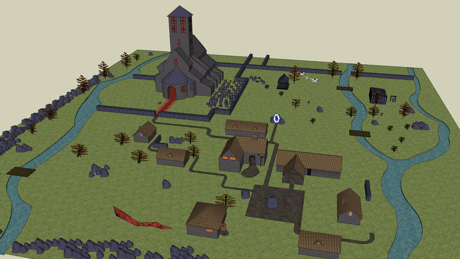 Fan Art-Diablo 1 Tristram 3D | 3D Warehouse