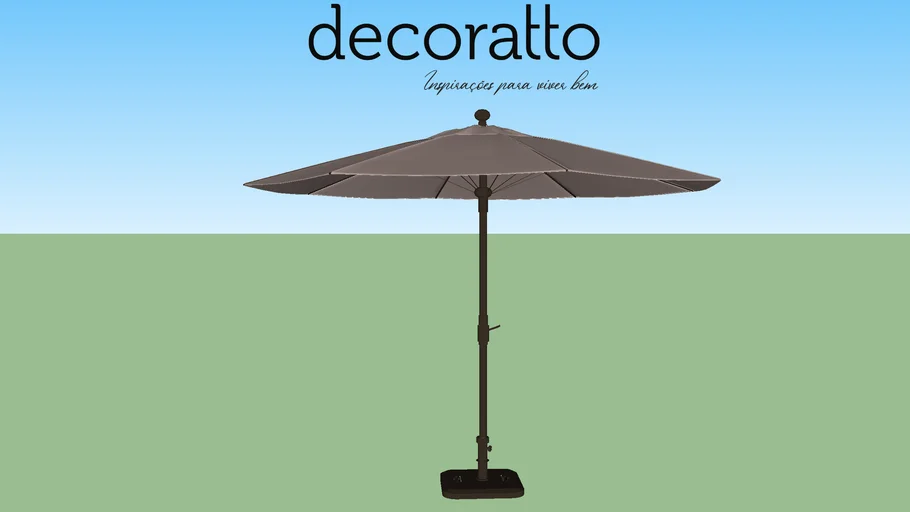 OMBRELLONE CENTRAL DECORATTO ROYAL SHINE | 3D Warehouse