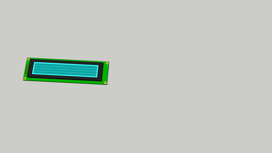 LCD 4 lines x 40 characters | 3D Warehouse