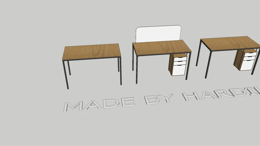 WORKSTATION TABLE | 3D Warehouse