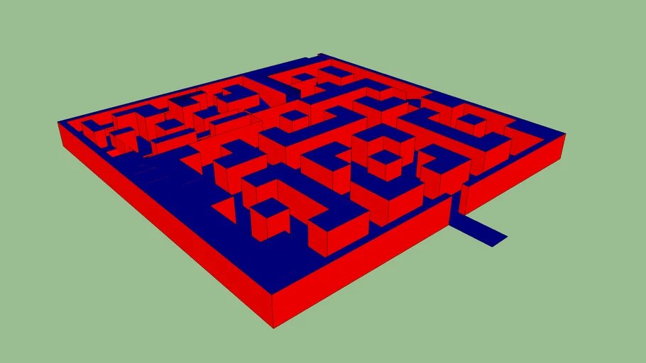 maze.2level.multicolored.88 | 3D Warehouse