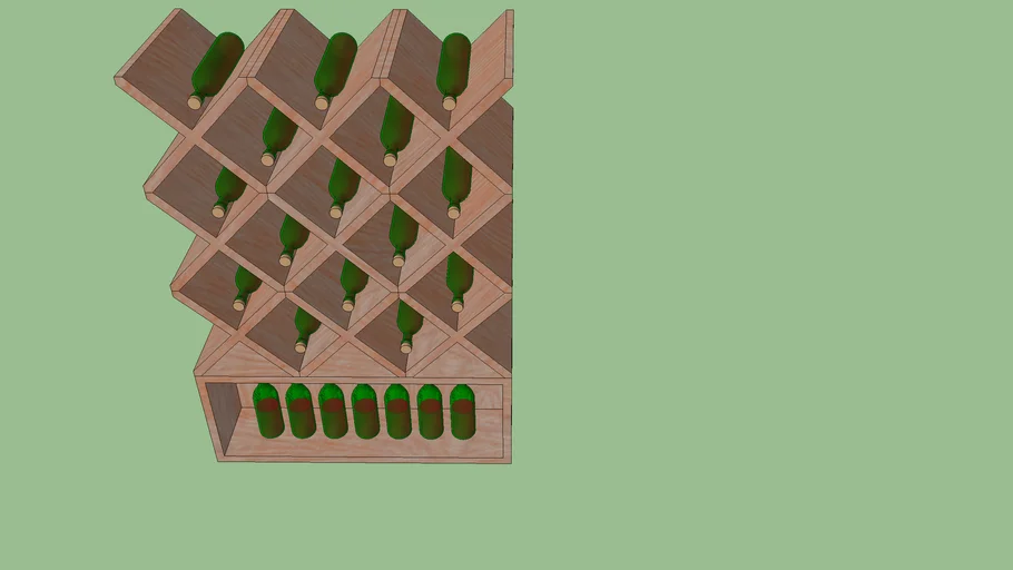 Wine_Rack_Narrow | 3D Warehouse