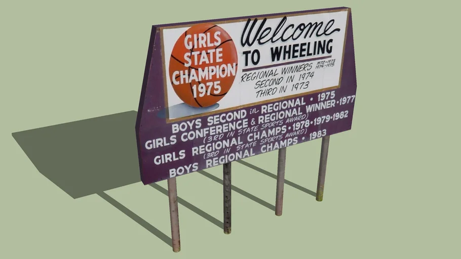 Welcome Sign Wheeling, Missouri | 3D Warehouse