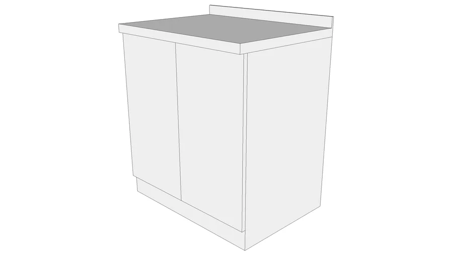 counter basic 80-90-60 door | 3D Warehouse