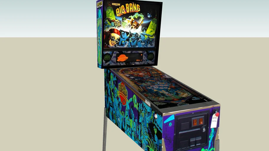 Big Bang Bar pinball machine | 3D Warehouse