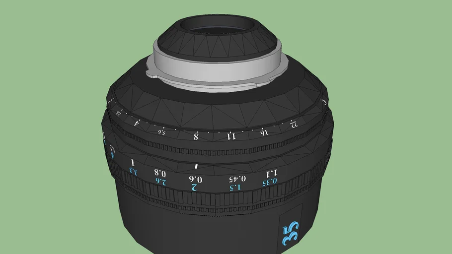 optique 35 mm pour PMW F3 | 3D Warehouse