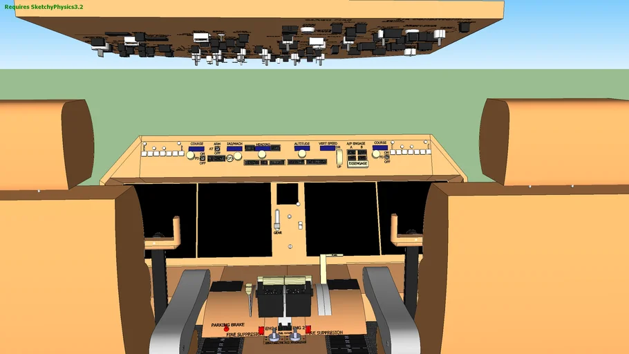 sketchyphysics 3.2 Airplane Cockpit | 3D Warehouse