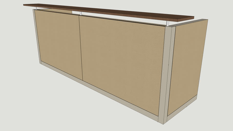 Modular Workstation - Single Linear | 3D Warehouse