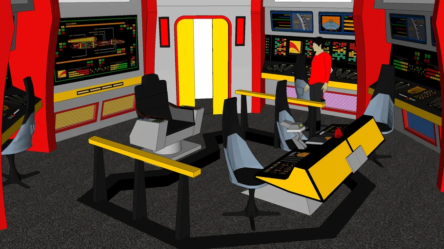 Star Trek TOS Era Bridge: USS Zanzibar | 3D Warehouse