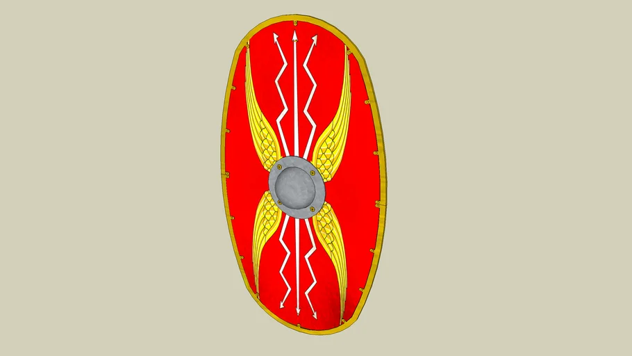 The Roman Cavalry - Oval Shield (1st and 2nd Century AD) - Pattern 2 ...