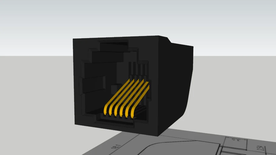 RJ11 port telephone port | 3D Warehouse