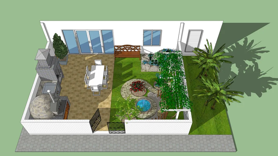 Back Courtyard | 3D Warehouse