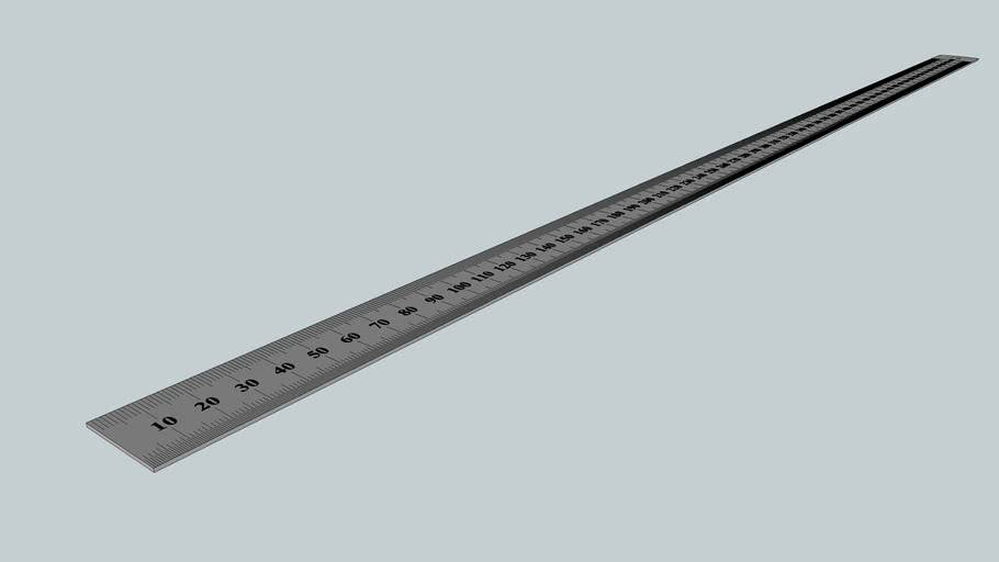 600mm Steel Ruler | 3D Warehouse