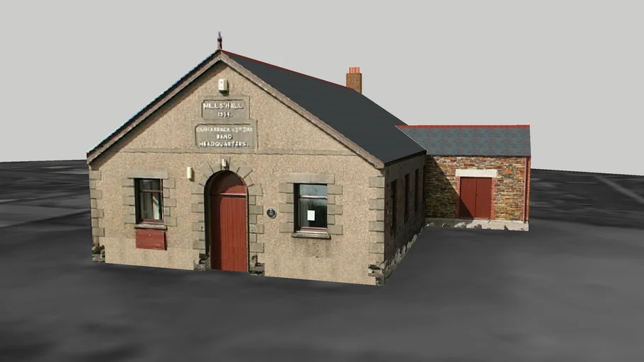 Mills Hall, Fore Street, Carharrack, Redruth, Cornwall, TR16 | 3D Warehouse
