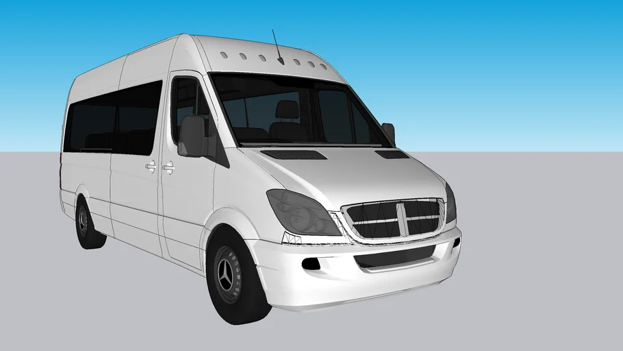 2008 Dodge Sprinter 3500 (14 passenger) | 3D Warehouse