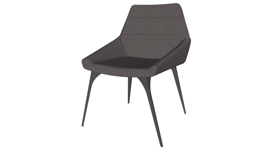 Rutgers Dining Chair in Castlerock Fabric by Modloft | 3D Warehouse